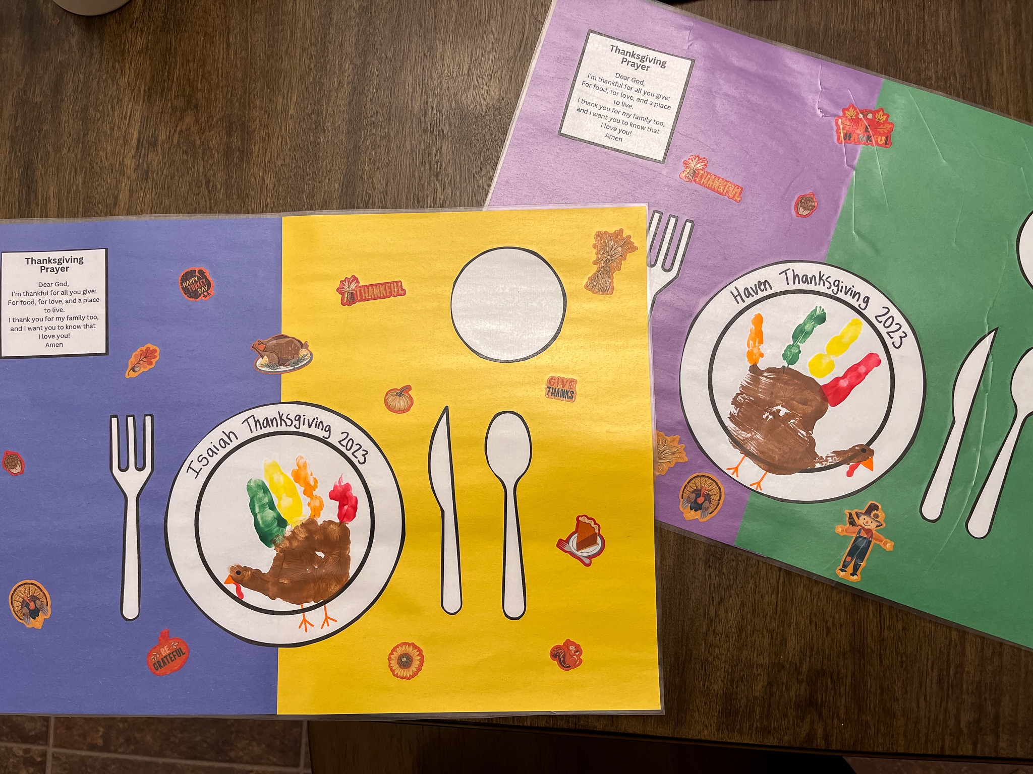 Thanksgiving Placemats - Faith-filled Fun